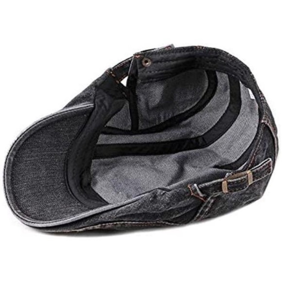 Accessories | Unisex Denim Newsboy Hats Black Distressed Denim | Poshmark